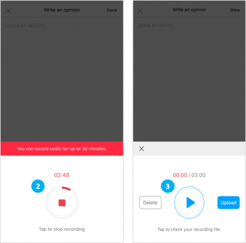 [Learner] Voice Recording feature added
